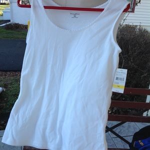 Studio Works Tops | Nwt Pretty Ribbon Trimmed Black Tank Top | Poshmark